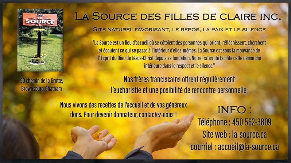 La source des filles de Claire inc. - TVC d’Argenteuil